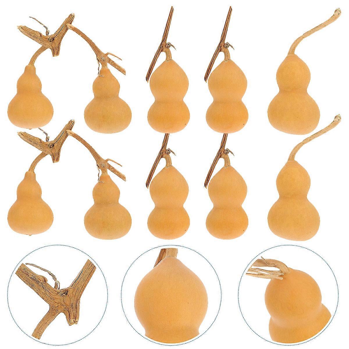 10 Pcs Gourd Ornaments Calabash Decors Natural Gourds Adornments(Random ...