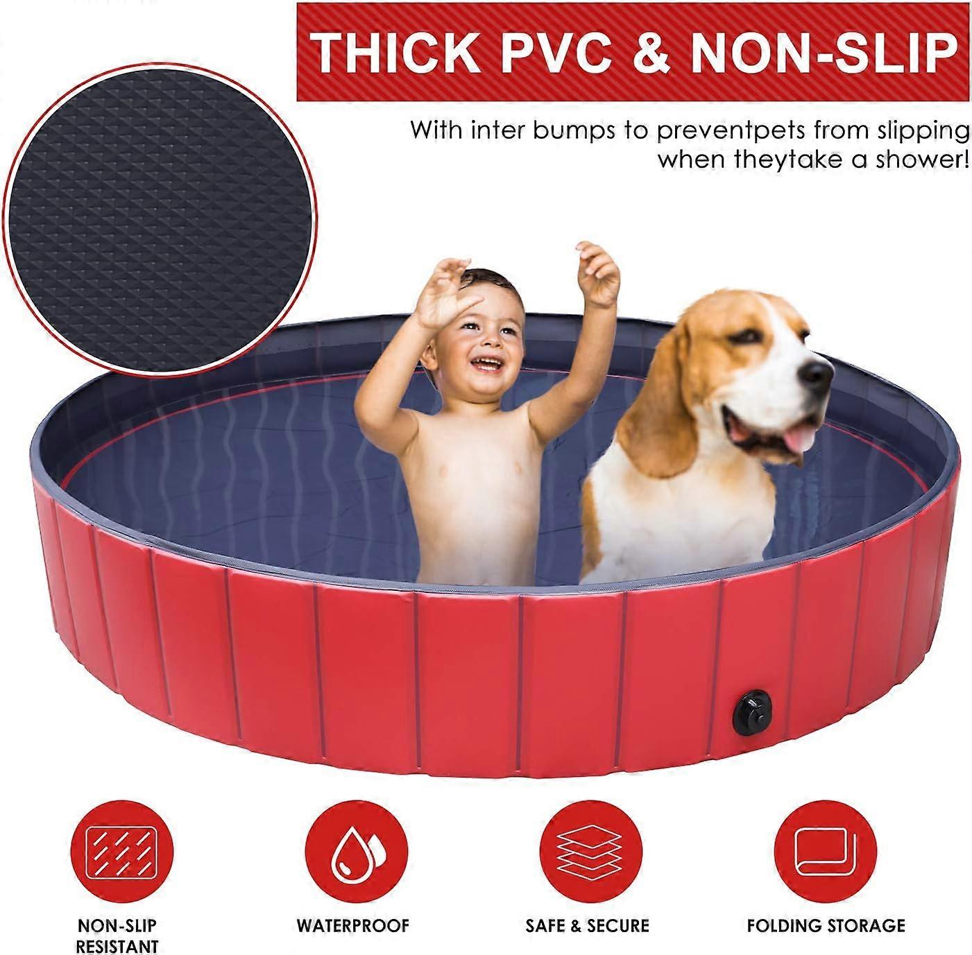 Dog pool, dog swimming pool for large & small dogs, foldable swimming ...
