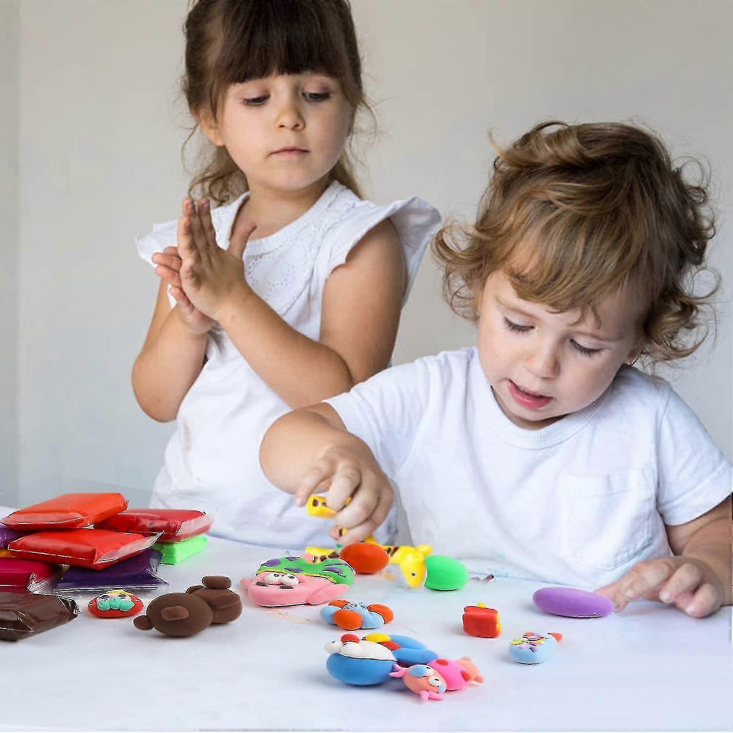 Air Dry Clay,36 Colors Modeling Clay Kit Air Dry Ultra Light Magic Clay ...