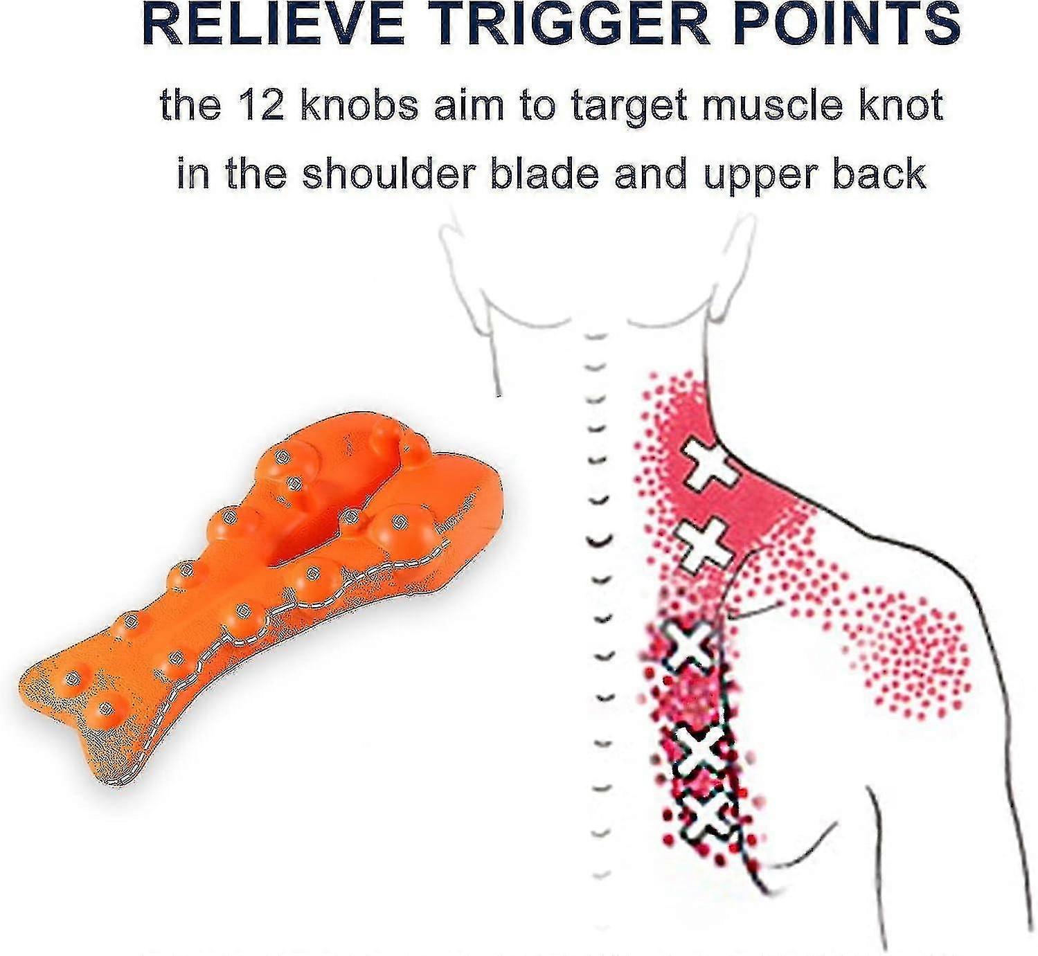 Trapezius Trigger Point Massager, Myofasical Release Neck And Shoulder ...