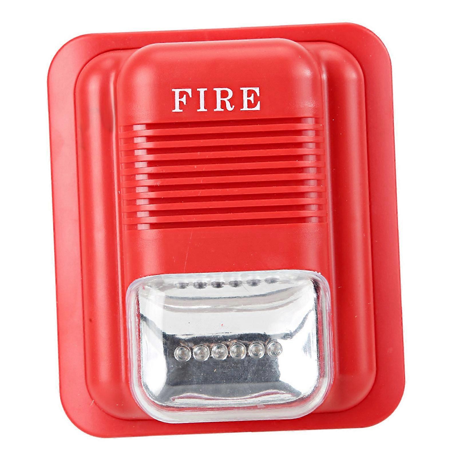 DC12V/24V Sound and Light Fire Protection Alarm Warning Strobe Siren ...