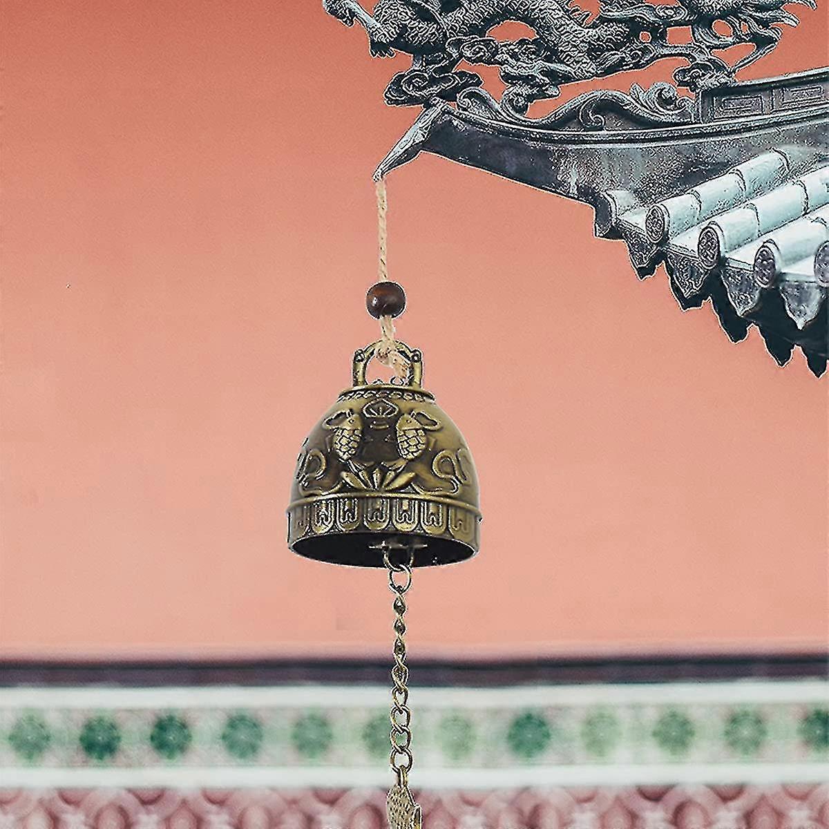 Vintage Fengshui Bell, 3pcs Metal Wind Chimes Vintage Dragon Blessing ...
