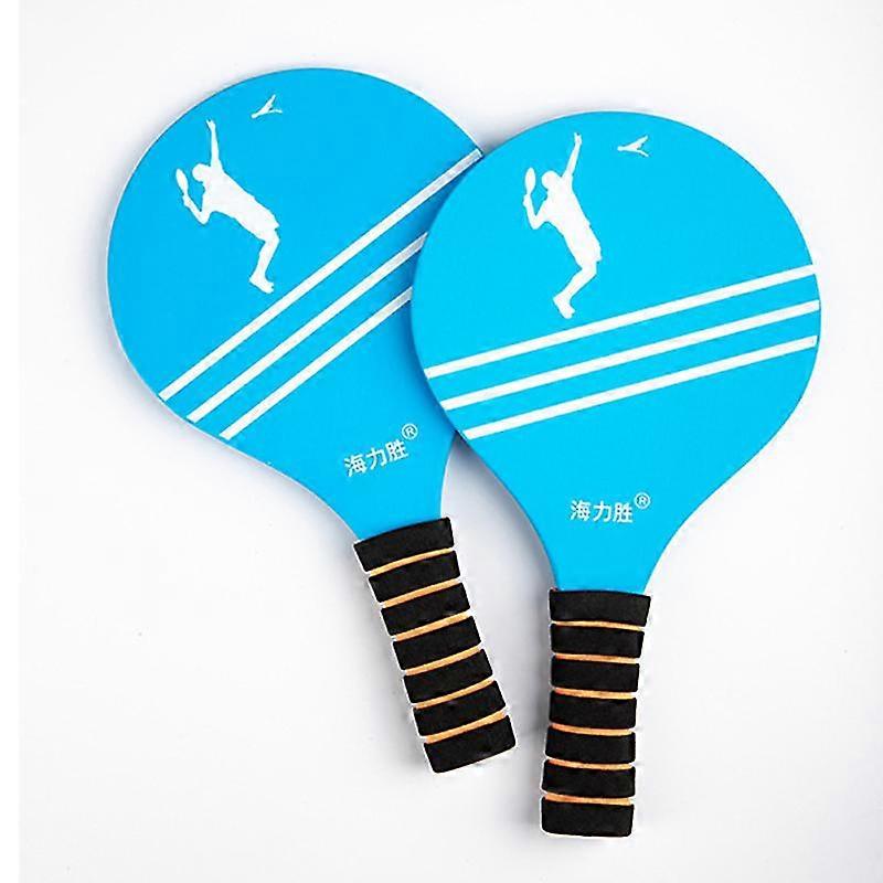 Parent-Child Sports Badminton Cricket Racket Set Solid Wood Kids ...
