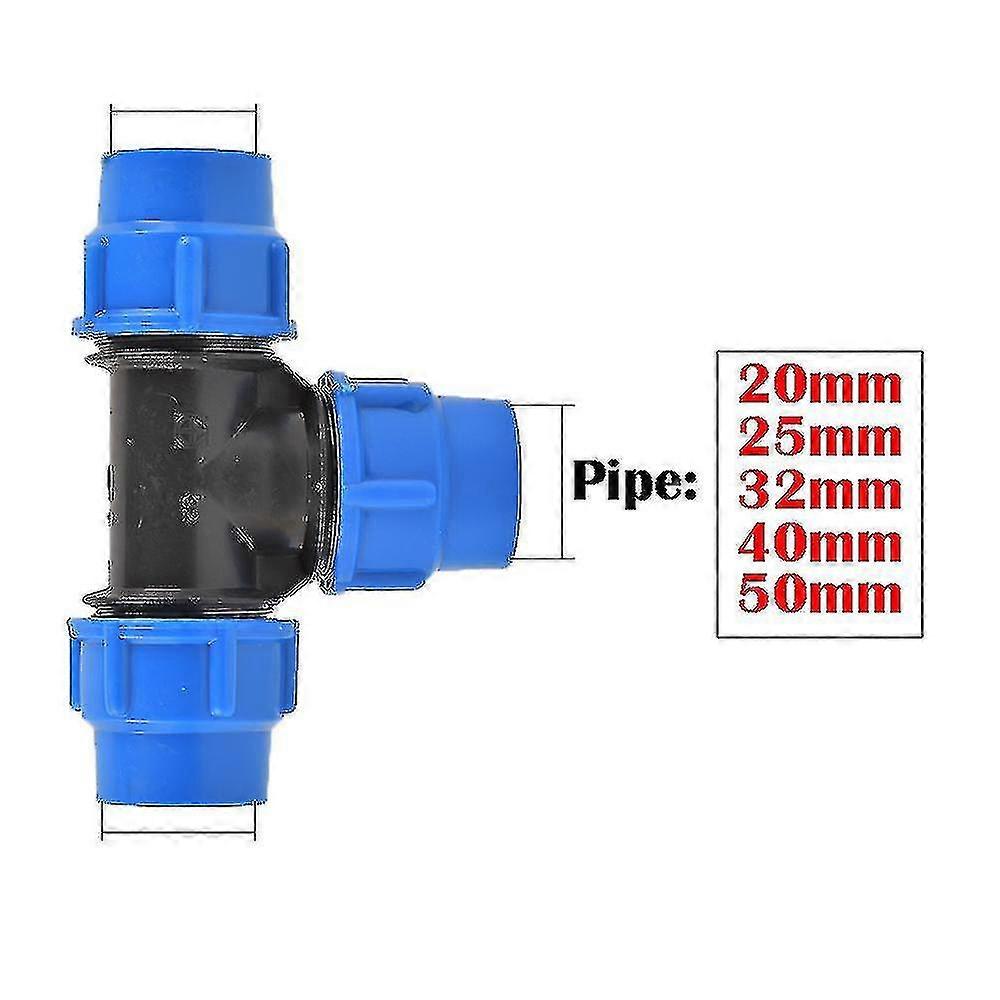 20/25/32/40/50mm Pvc Pe Tube Tap Water Splitter Plastic Valve Connector Garden Farm Irrigation ...