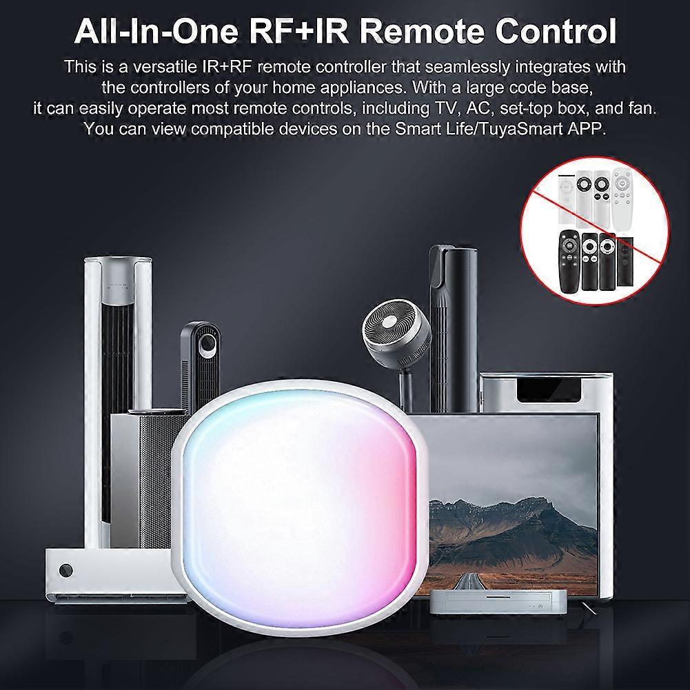 Universal Remote Control with Colorful Light Smart Infrared Appliances ...