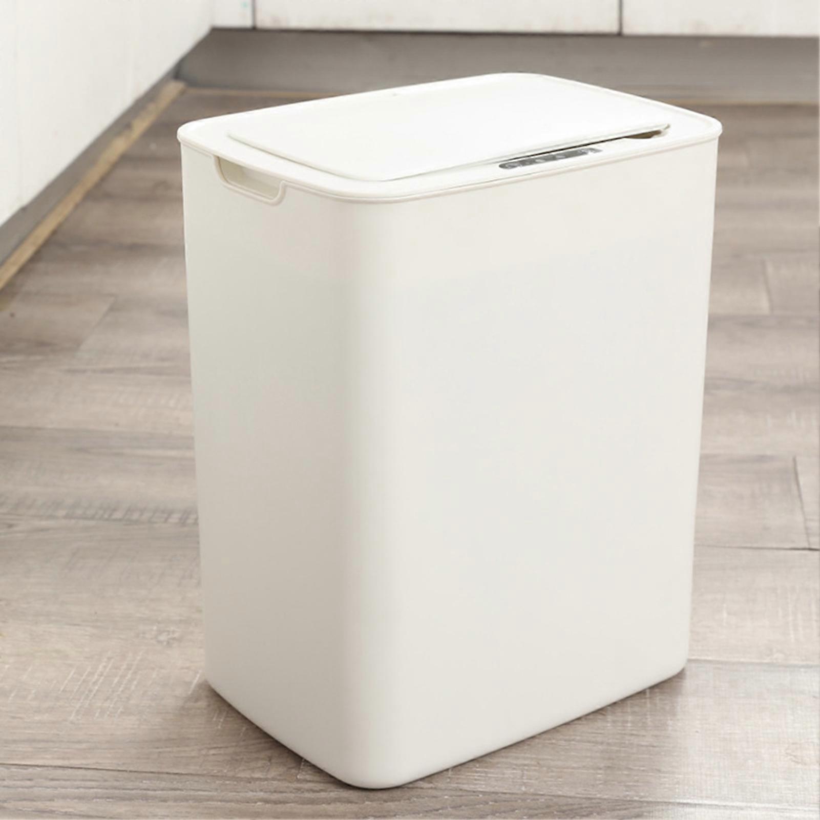 14L Touchless Sensor Kitchen Trash Can Battery Operated Rechargeable ...