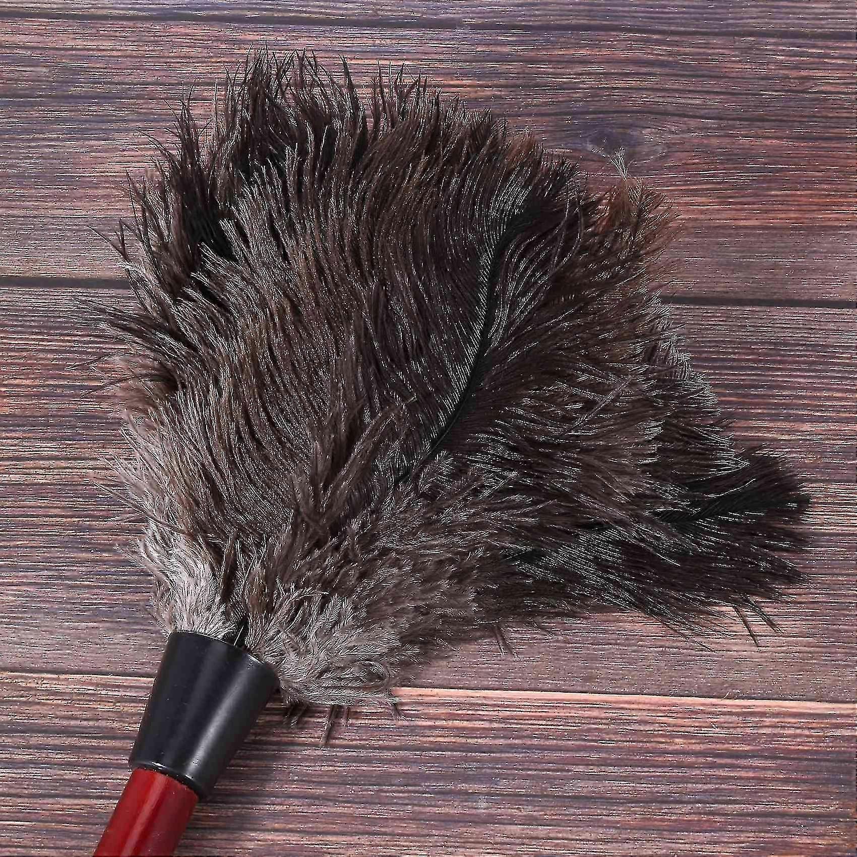 2x Ostrich Cleaning Feather Duster Ostrich Duster Ostrich Feather Duster Soft Feathers Duster ...