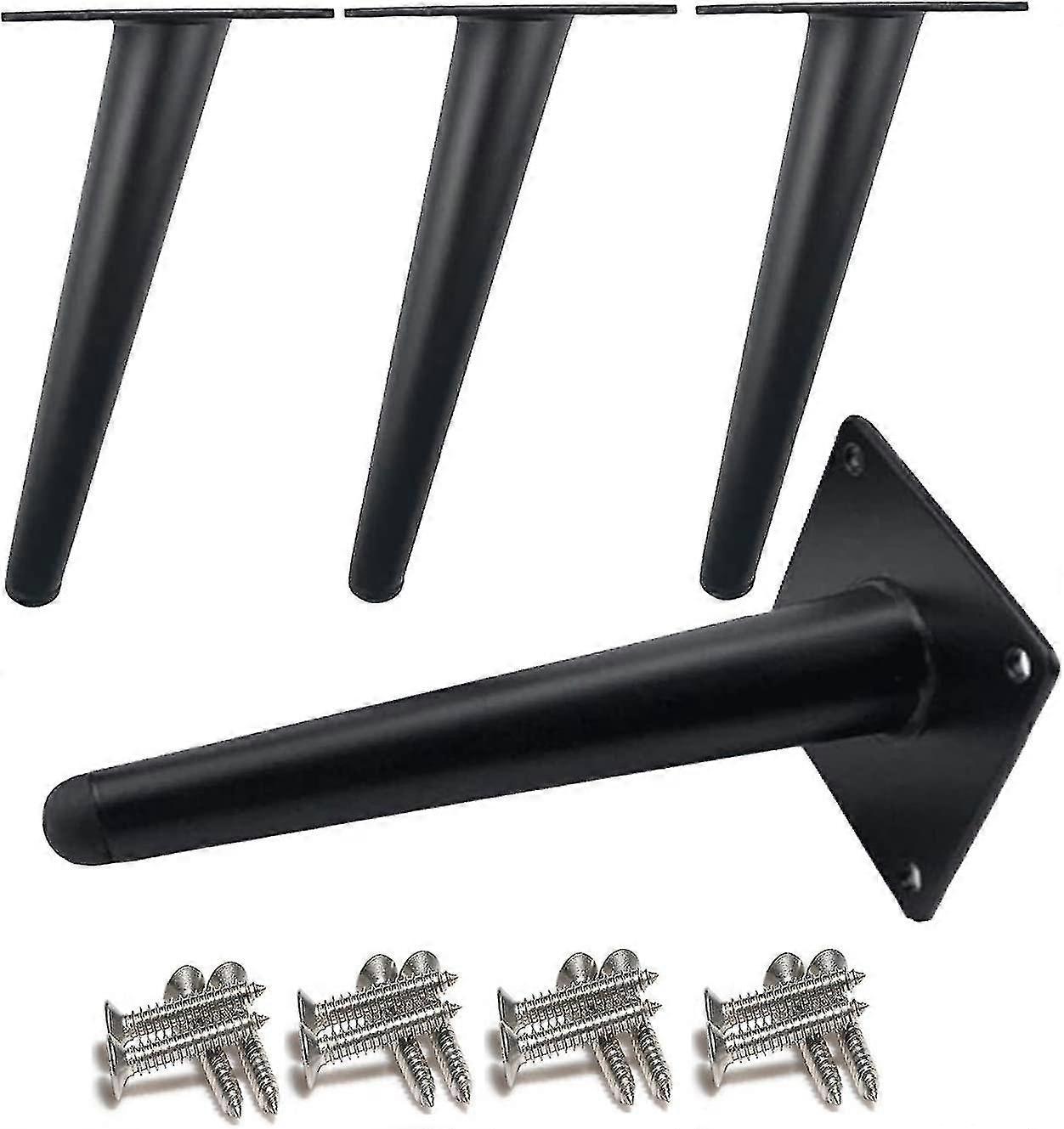 4 Oblique Table Legs,metal Cabinet Legs,cone Furniture Legs,stainless ...