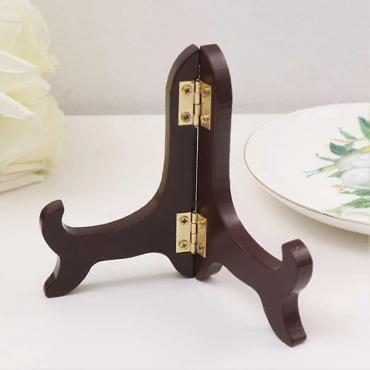 Inch Plaque Display Stand Vintage Wooden Easel Display Photo Holder ...