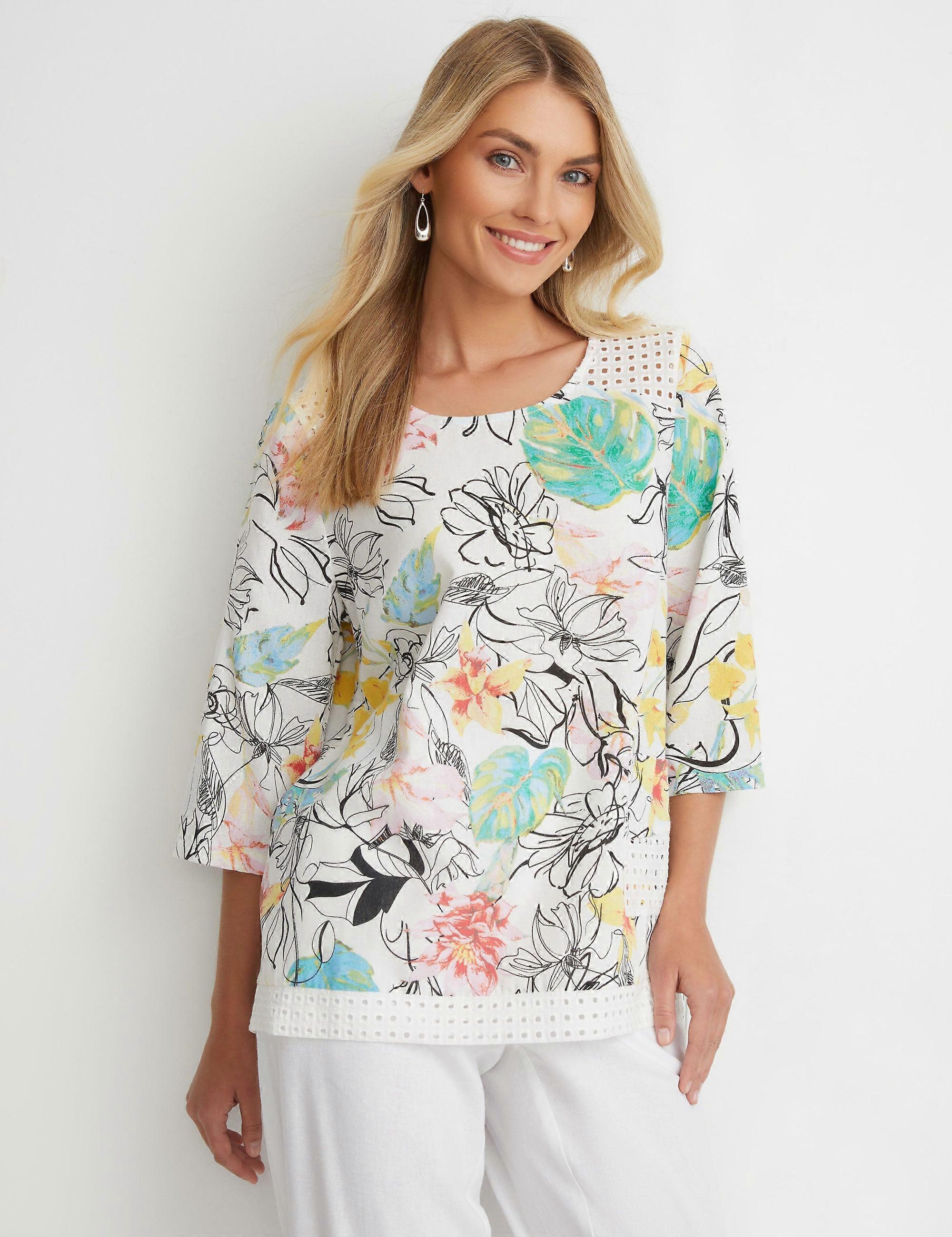 Noni B Womens Tops - Regular White Basic - Summer | Fruugo AU