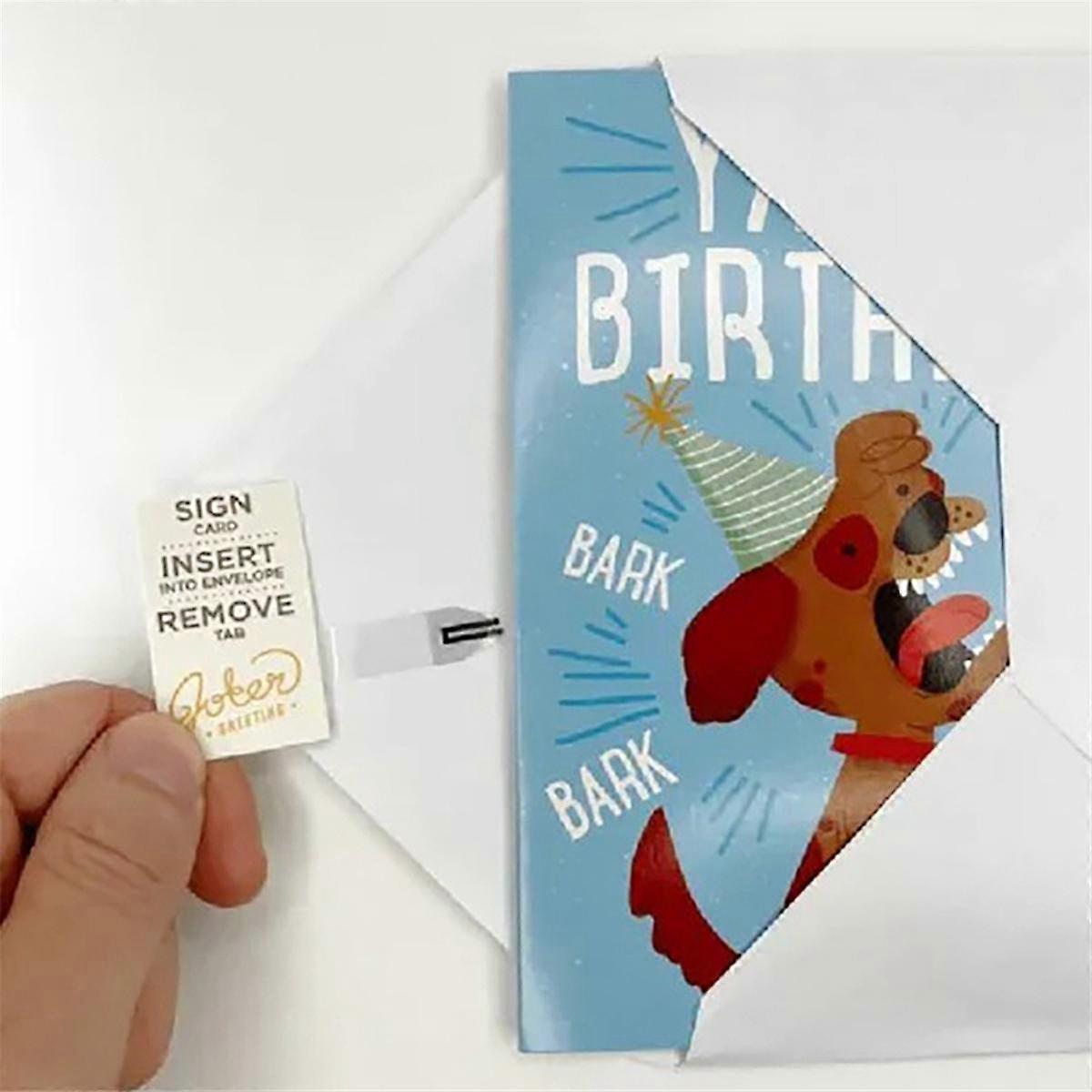 Music Endless Sound Card Funny Dog Square Prank Greeting Card Paper Dog ...