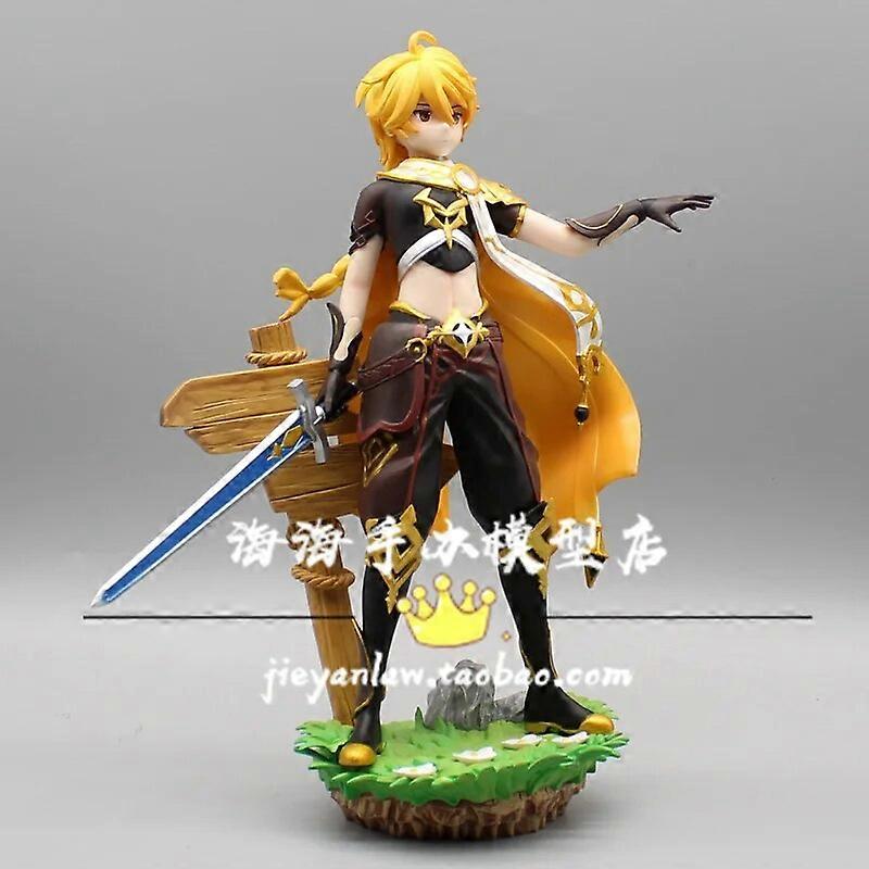 27cm Genshin Impact Anime Figurine Lumine Aether Action Figure Pvc ...