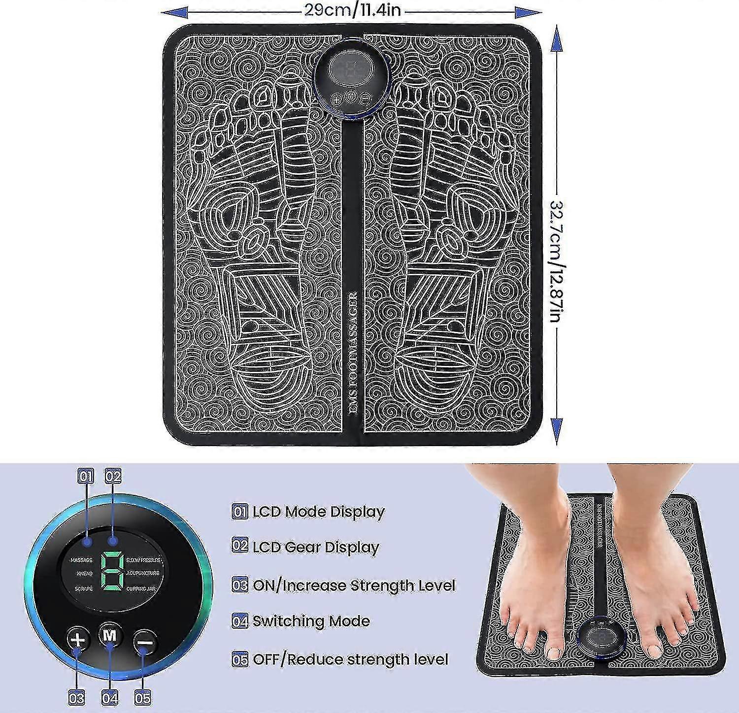 Ems Foot Massage, Electric Feet Massager, Ems Leg Reshaping Foot ...