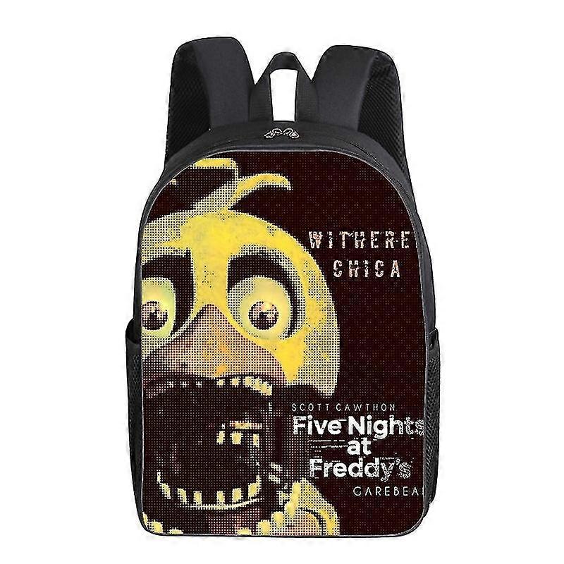 Five Night At Freddy School Backpack 3d Print Fnaf School Bag Cartoon ...