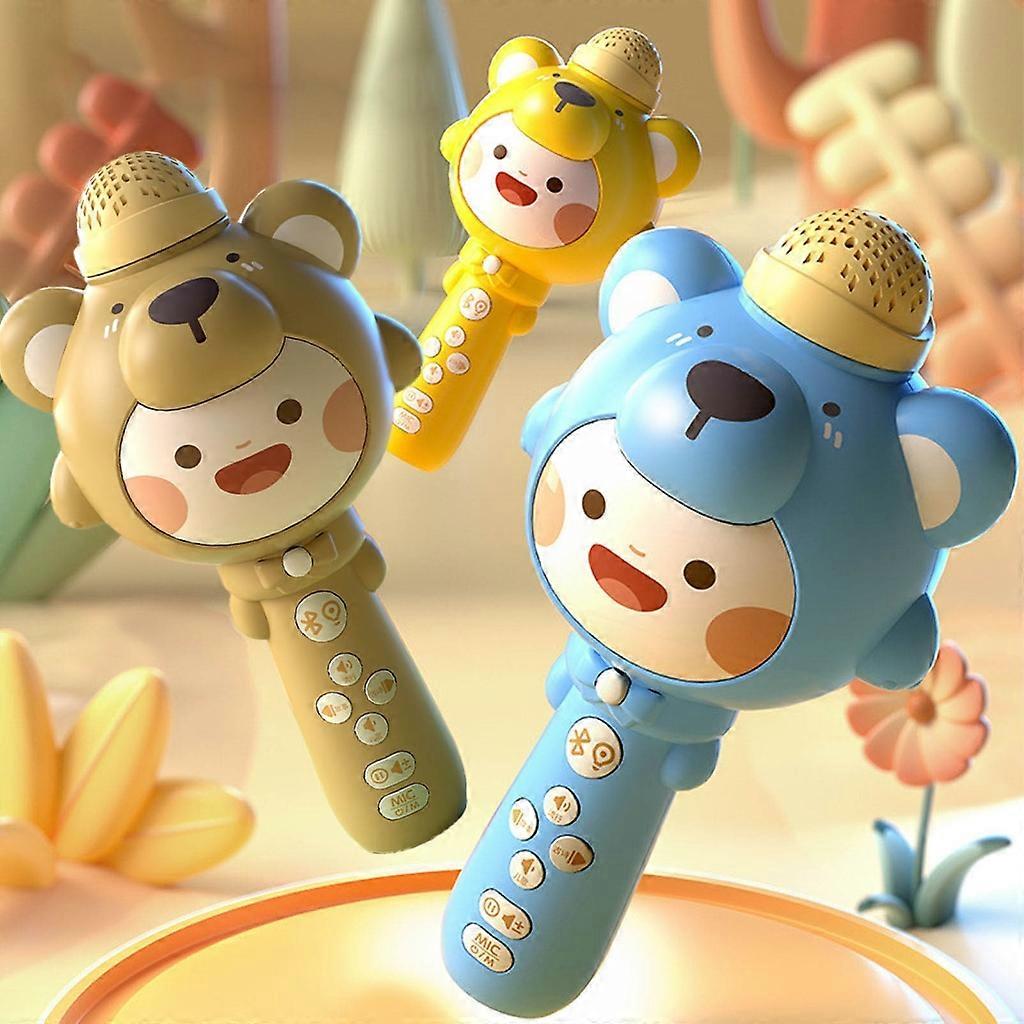 Bear Karaoke Microphone for Kids Bluetooth-compatible Karaoke ...