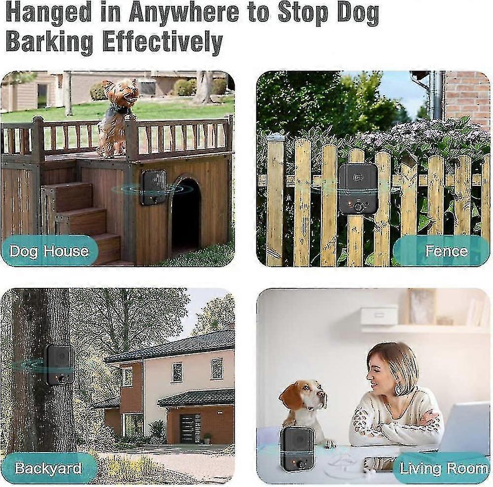 Dog Anti Bark Device Adjustable Frequency 3 Ultrasonic Anti Bark Device ...