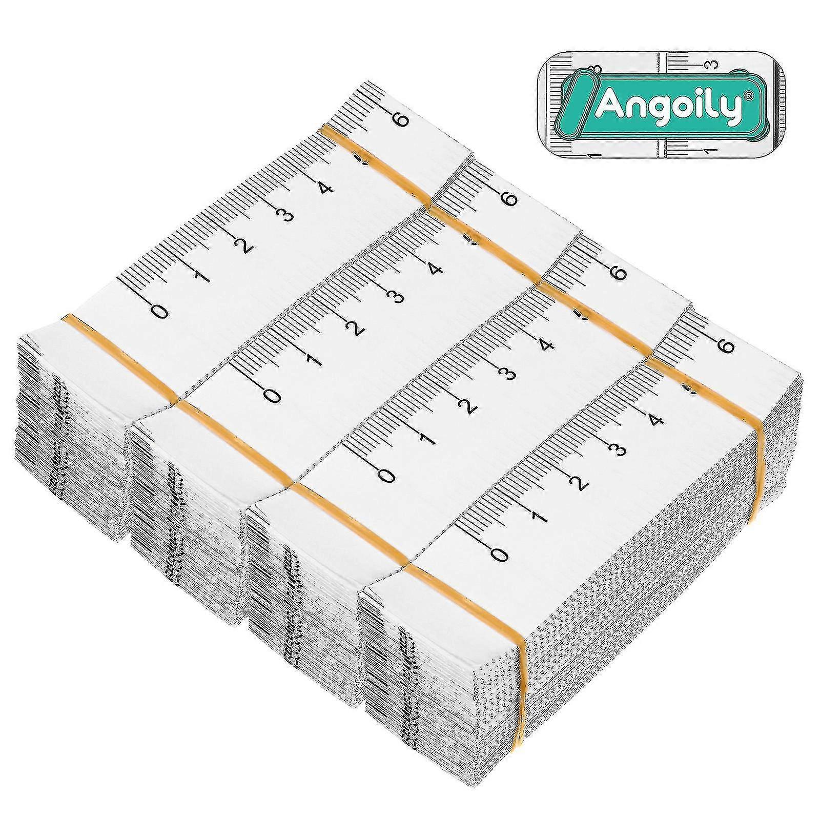 100 Pcs Paper Tapes Measure Disposable Paper Measuring Tapes Double ...