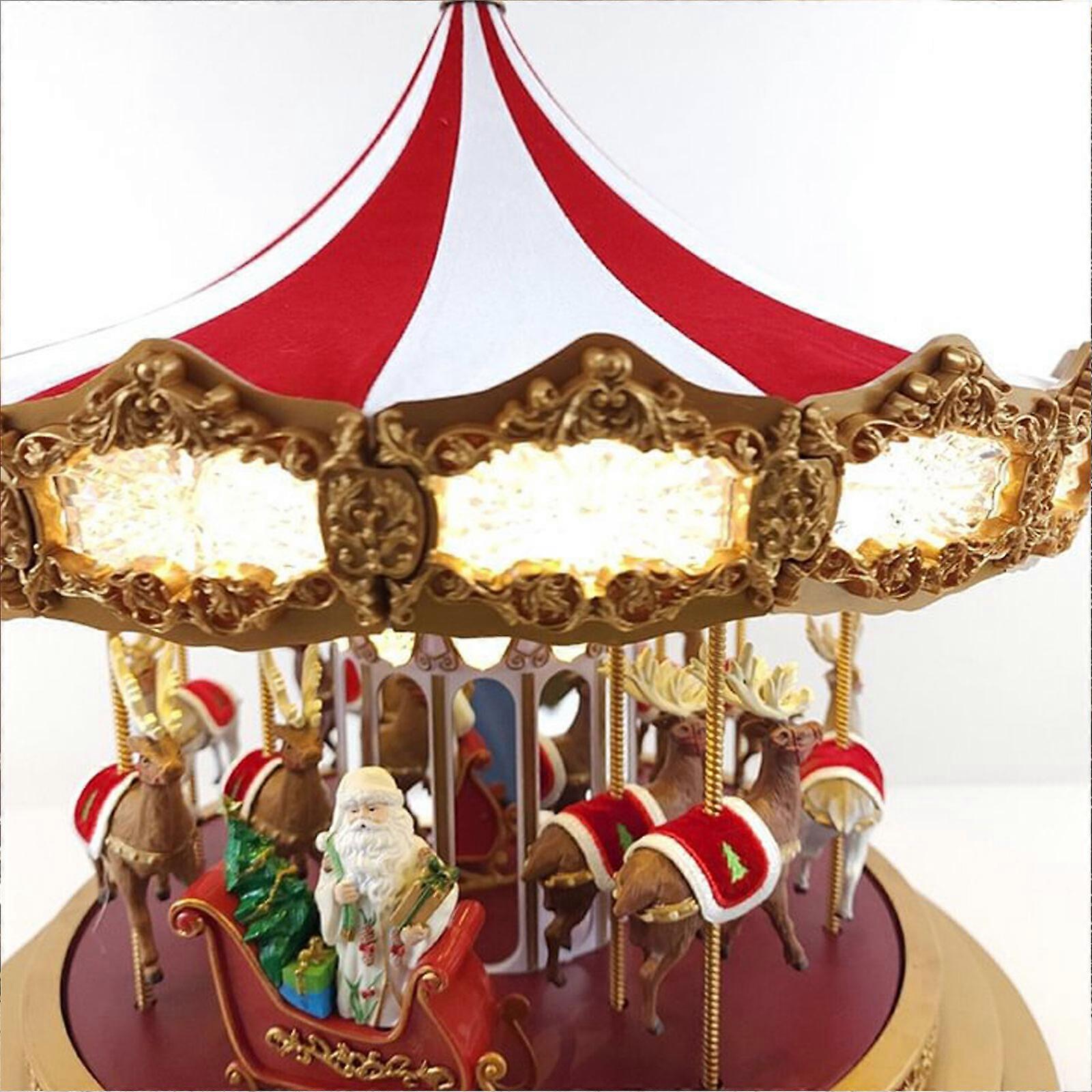 New Mr. Christmas Very Merry Carousel Animated Indoor Decoration fast ...