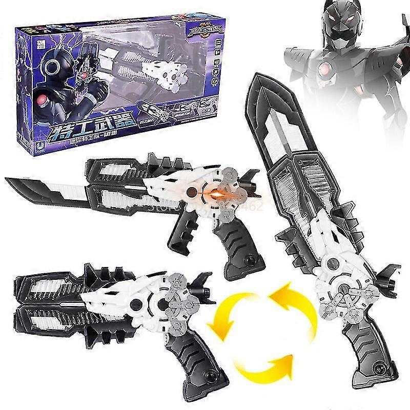 Tre Mode Mini Force Transformasjon Sverd Leker med lyd og lys Action ...