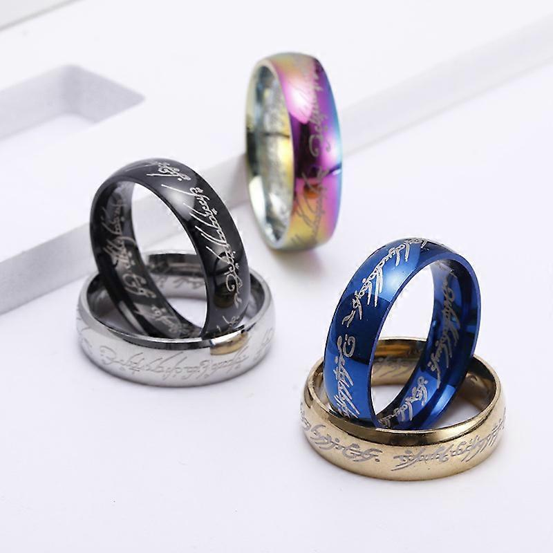 Aragorn Dark Lord Sauron Ring Titanium Steel Lovers' and Women's Tail ...