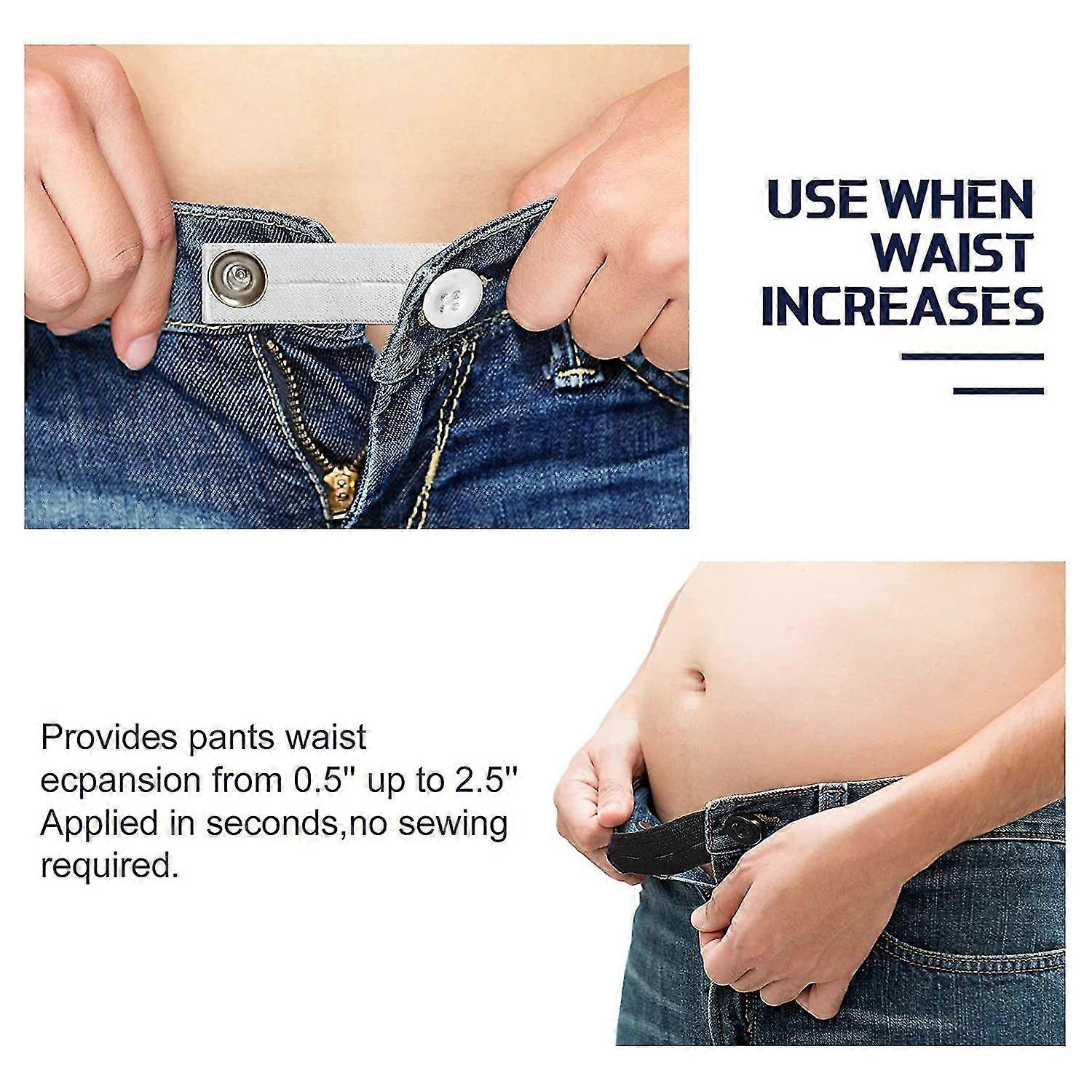 20 Pcs Extender Button Set Including 10 Elastic Waist And Comfy Collar ...