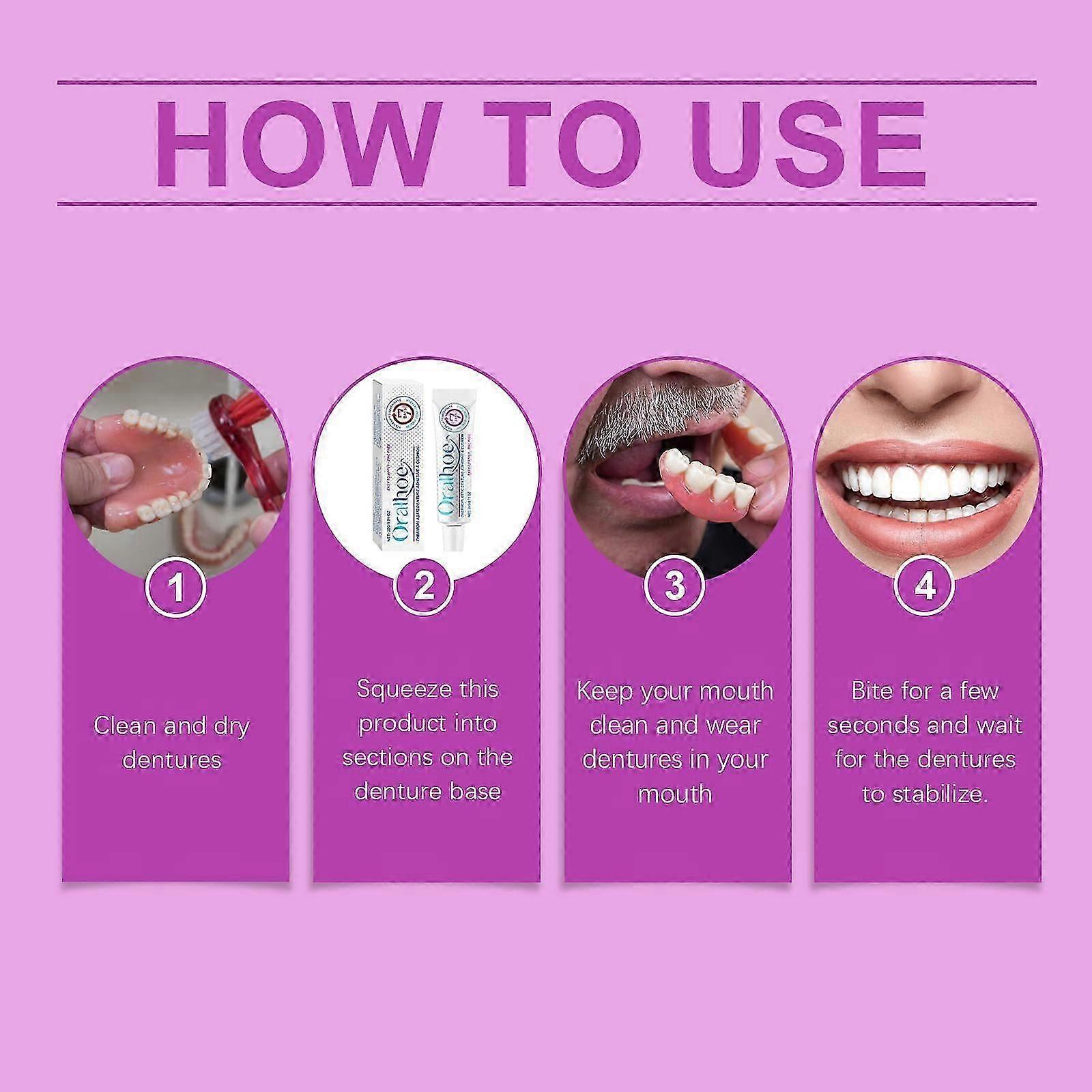 Denture Adhesive Thermoplastic Denture Adhesive Holds Dentures For ...