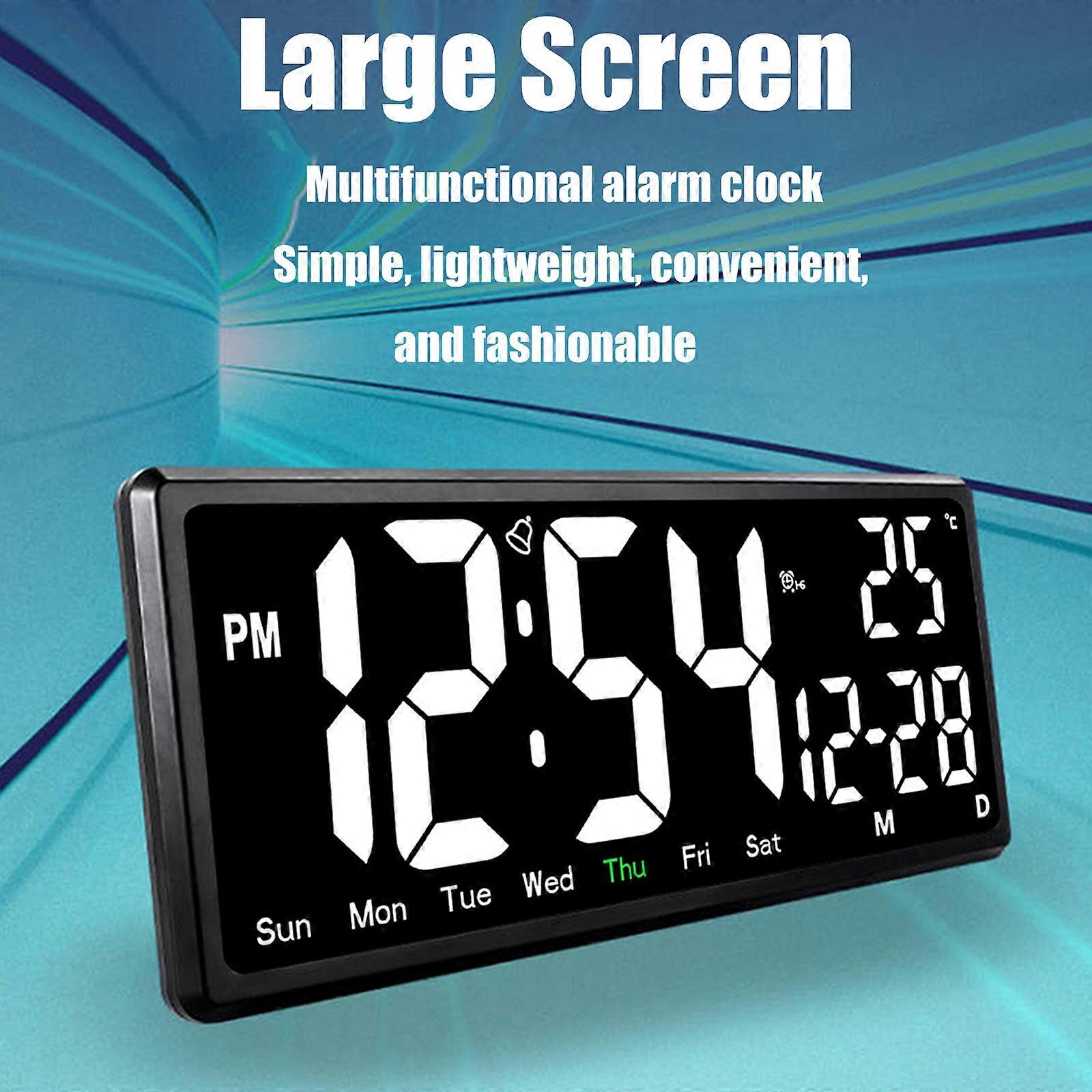 Contemporary LED Desk Alarm Clock with Clear Display, for Living Room ...