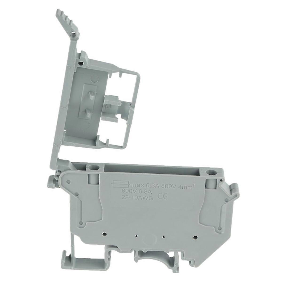 UK5-HESI UK5RD with LED DIN Rail Fuse Terminal Base Disconnect Terminal ...