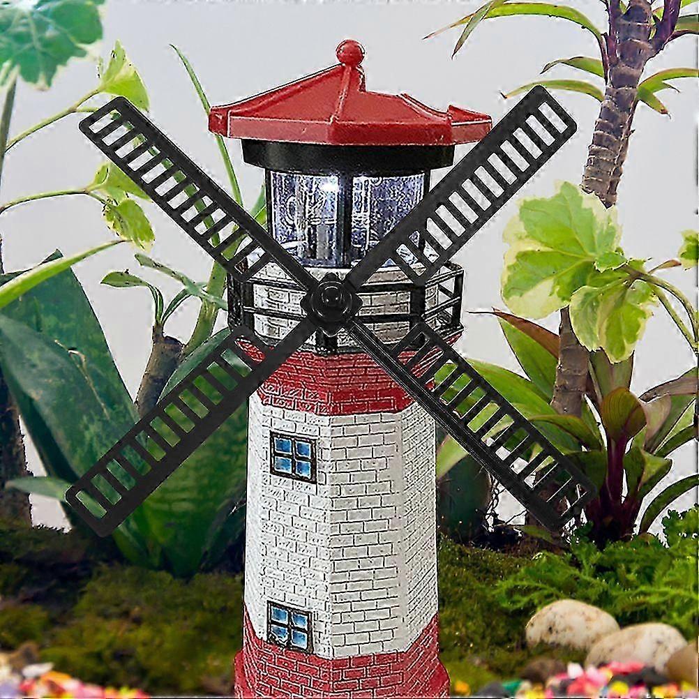 2pcs Solar Windmill Blades Replacement Parts Plastic Wind Spinners Windmill Leaves Lighthouse ...