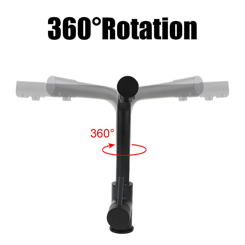 360° Swivel Hot And Cold Drinking Water Tap Double Outlet Mixer Taps ...
