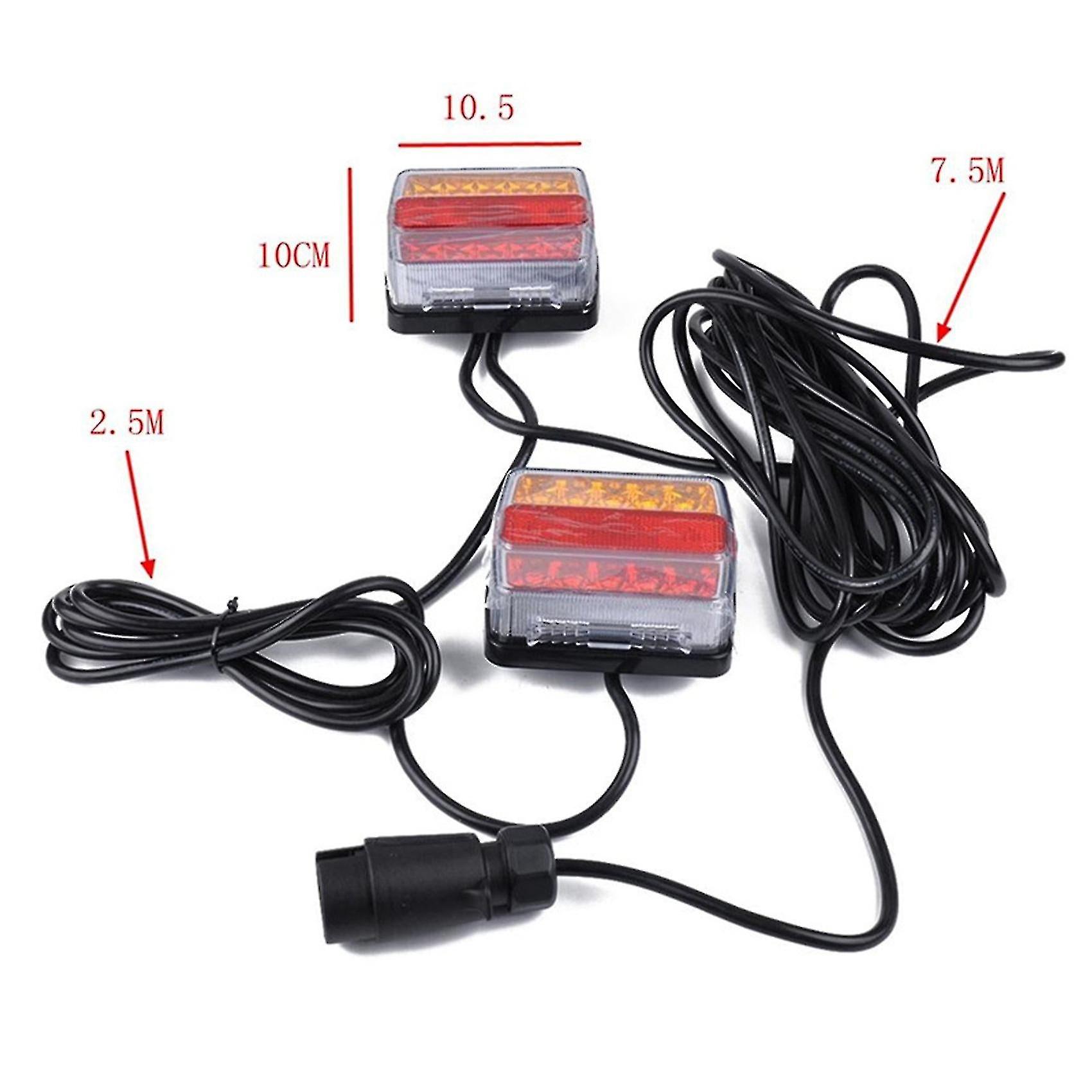 16 Led Trailer Tail Light Combination Towing Taillight Car Truck Tail ...