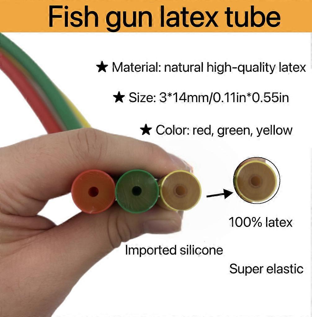 3 Meters Rubber Tube Submarine Hunting With Elastic Latex Tube 3*14mm ...