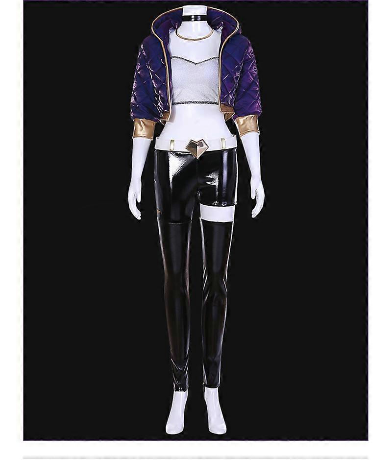 Game Lol Kda Akali Cosplay Costume The Rogue Assassin Battle Suit Sexy ...