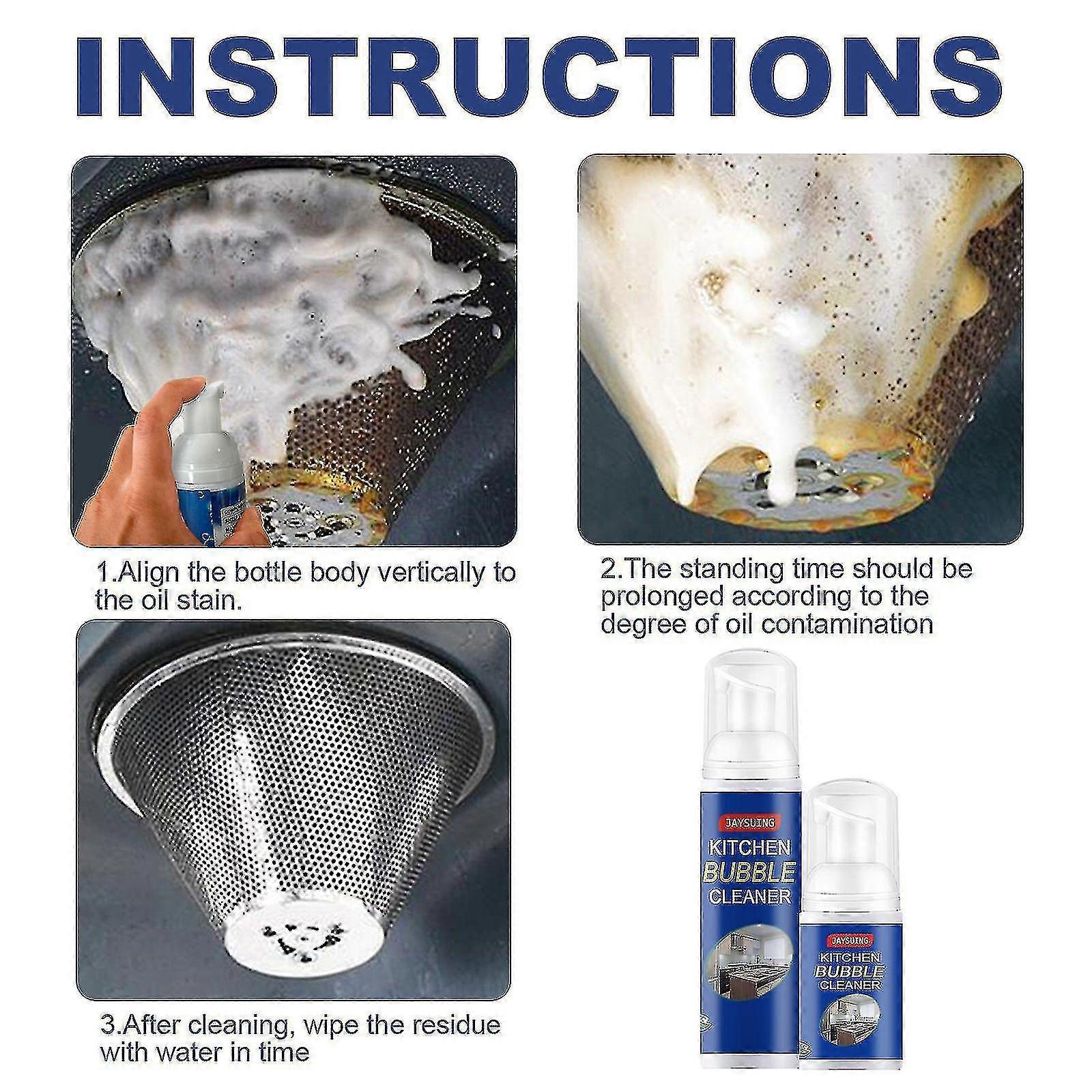 Jaysuing Kitchen Cleaning Foam Cleaner Kitchenware Rust Remover Stove ...