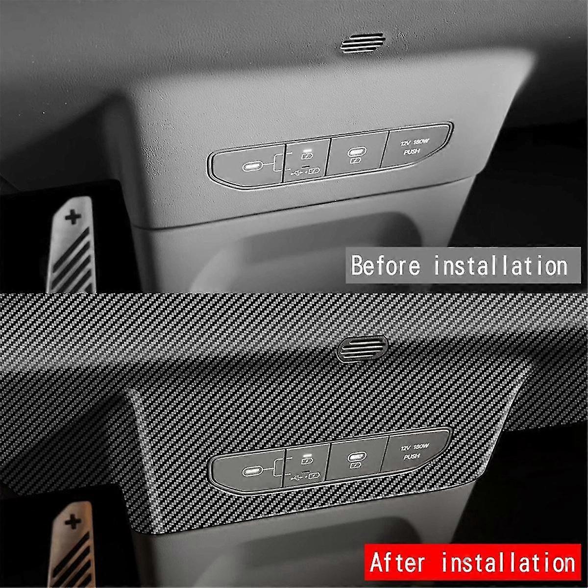 Car USB Charging Panel Trim Sticker for EV9 2023 2024 Central Control ...