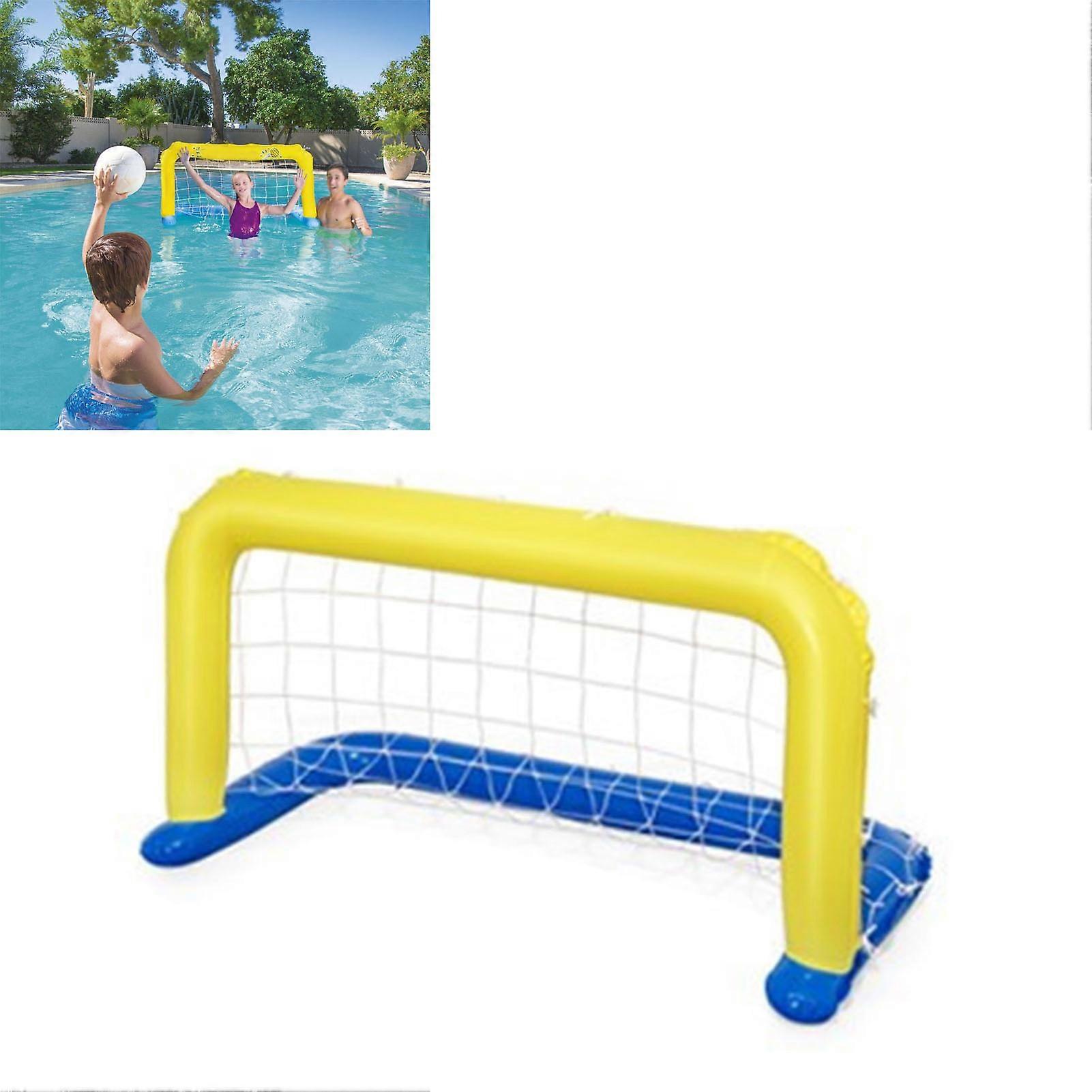 Inflatable Pool Volleyball Set with Volleyball Net Hoops Thickened Safe ...