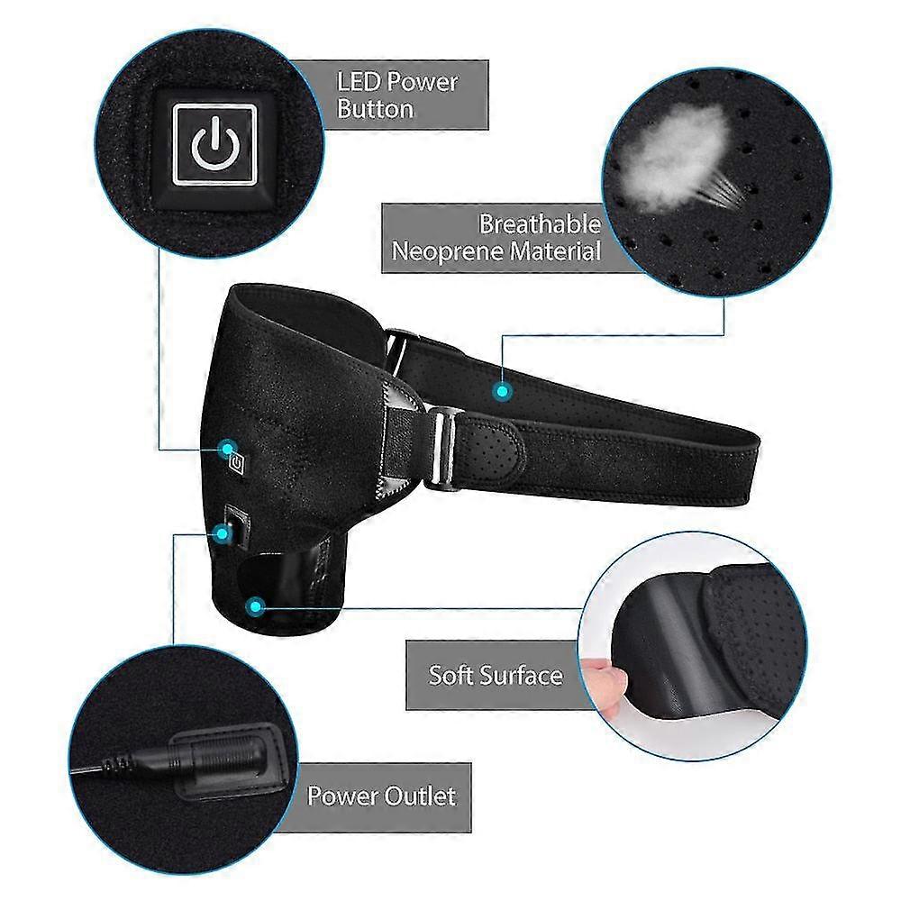 Heat therapy shoulder brace adjustable shoulder heating pad for frozen ...