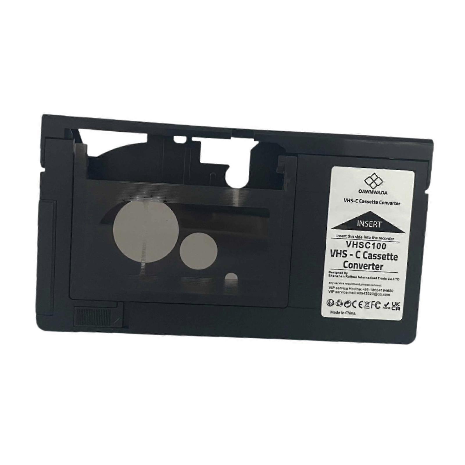 VHS to Vhsc Cassette Adapter Supports S-vhs-c/s-vhs Accessory Tape ...