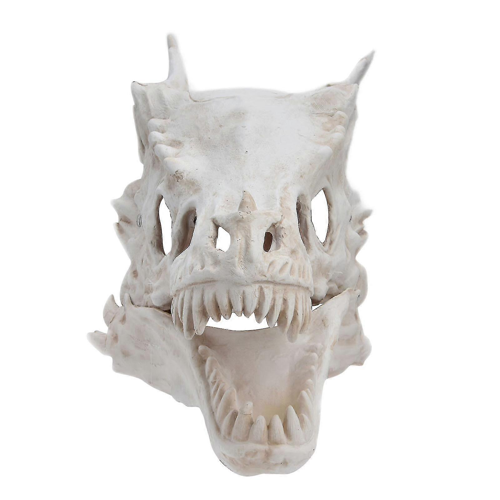 Latex Simulation Dinosaur Skull Mask Head Cover Halloween Costume Party ...