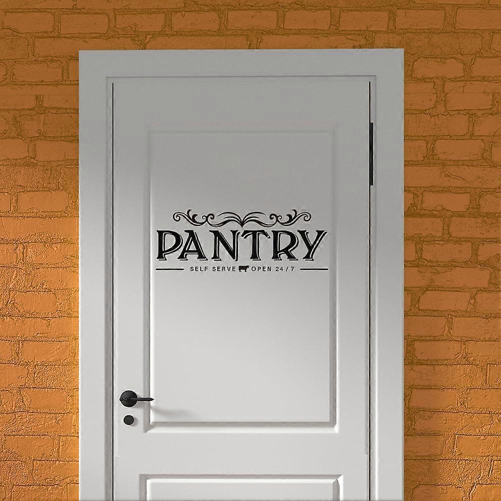 Self Serve Pantry Wall Stickers Open 24/7 Wall Decals Art Lettering ...
