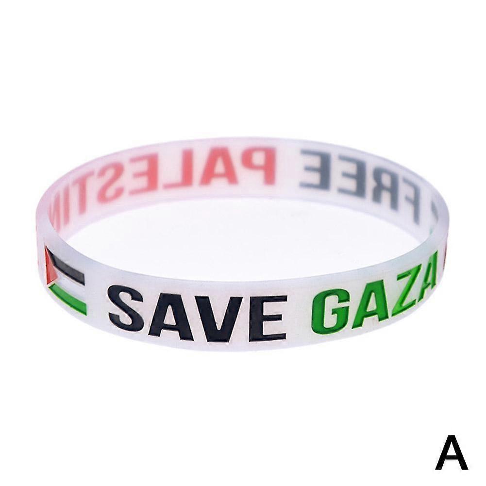 Free Palestine Silicone wrist band / bracelet Palestinian flag PLO Gaza ...