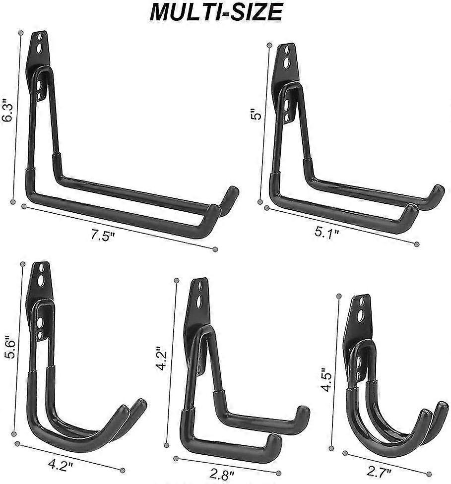 Utility Hooks Wall Mount Tool Holder U-hooks For Home Garage Storage ...