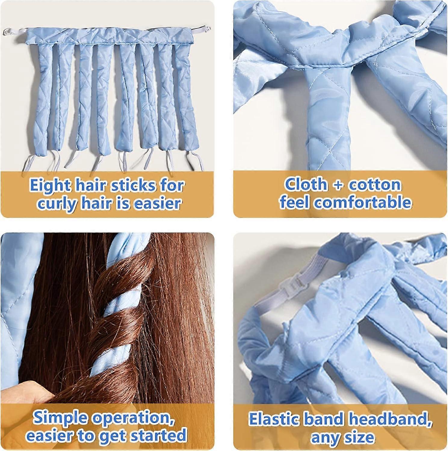 Octopus Hair Curlers, Heatless Curls Heatless Hair Curlers, Heatless ...