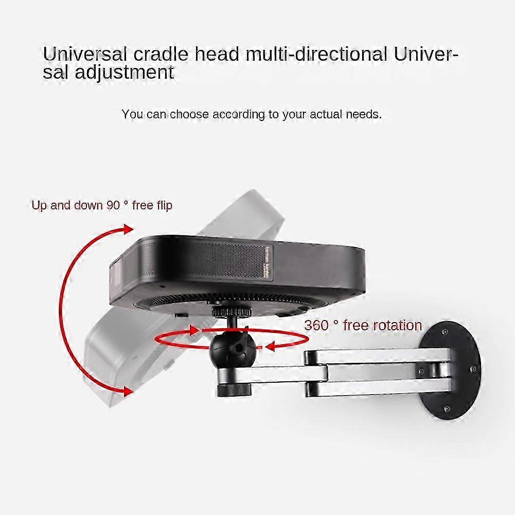 Projector Wall Mount Bracket Multi-Angle Adjustable Foldable Wall ...