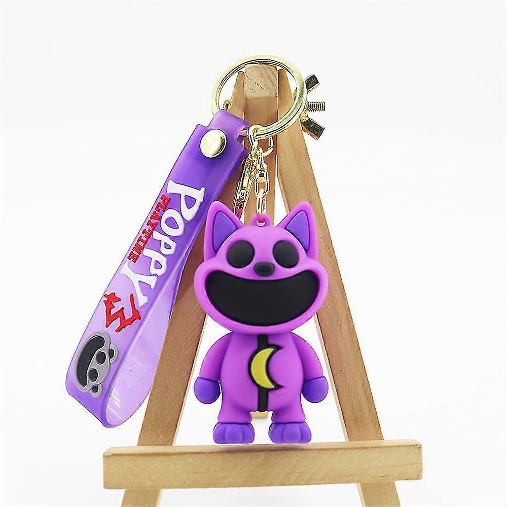 Kids Adults Smiling Critters Keychain,Cute Cartoon Stuffed Monster Doll ...