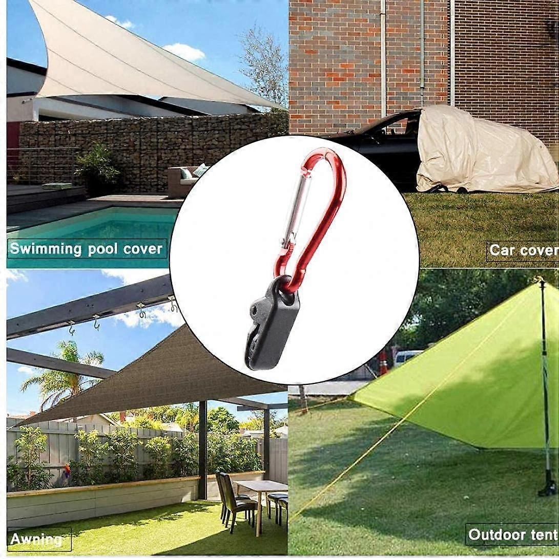 Awning Clamp Clips Tarp Clip Windproof Clamp With Carabiner Awning ...