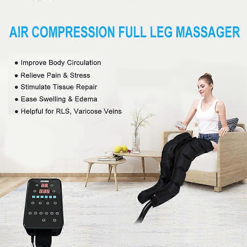 6 Chamber Air Compression Leg Recovery Boots Massager Pressotherapy ...