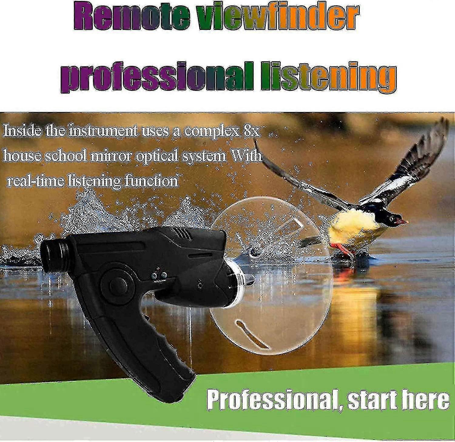 Directional Parabolic Microphone Monocular X8 Bionic Ear Long Distance ...