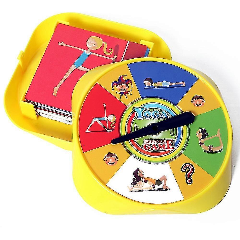 Yoga Spinner Game For Kids & Parents, Interactive Exercise Cards For ...