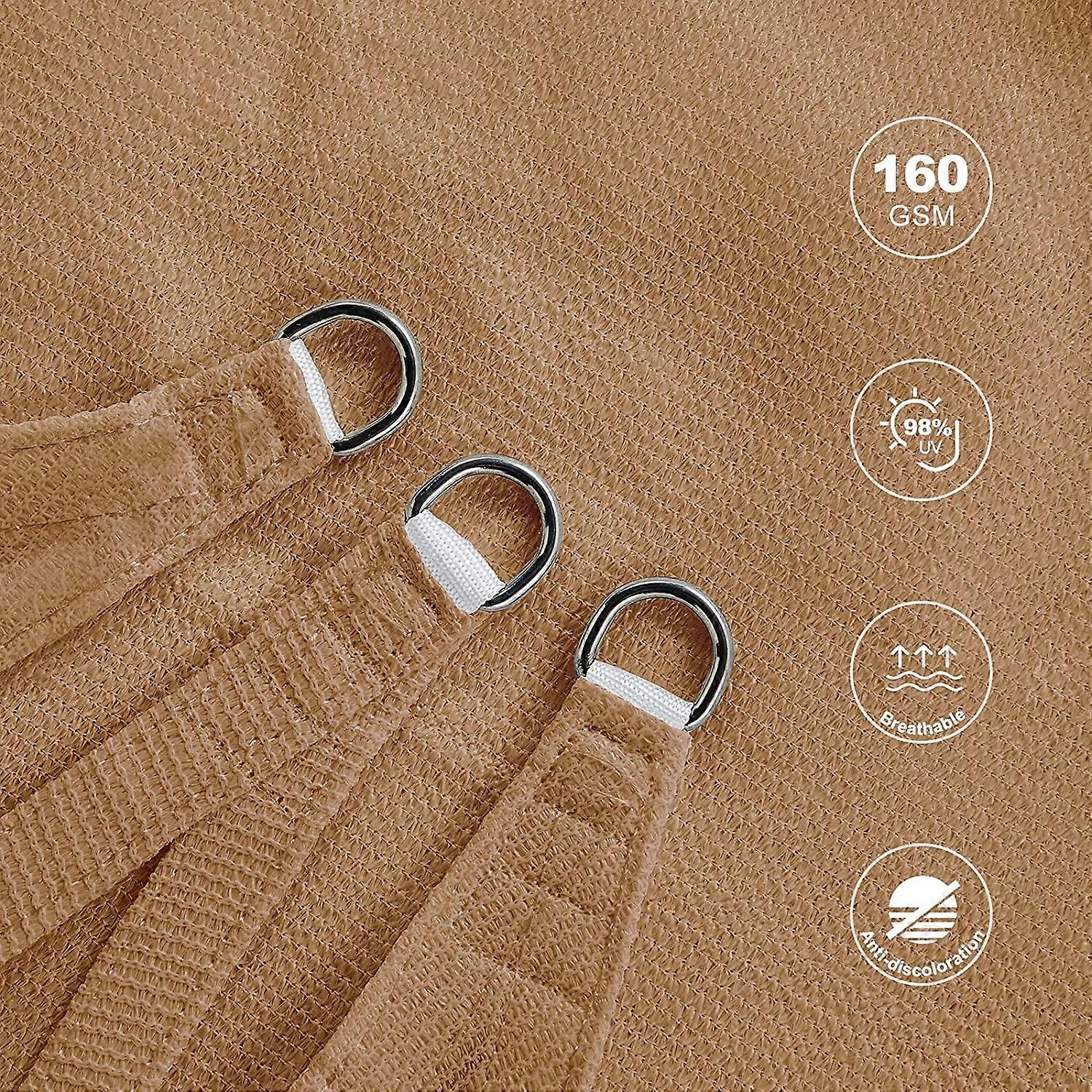 Triangular Shade Sail 3x3x3 m, Breathable HDPE Shade Cloth (185g/), 3m ...